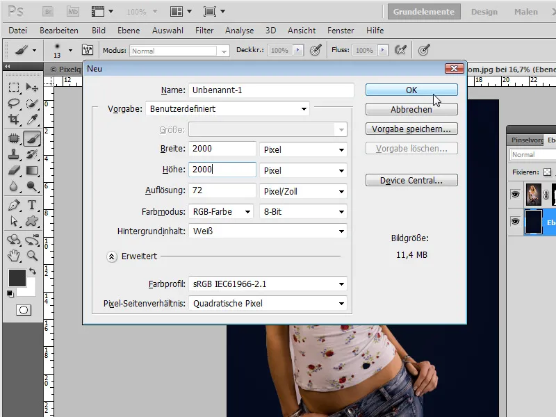 Create a smashing portrait - Pixel square effect in Photoshop