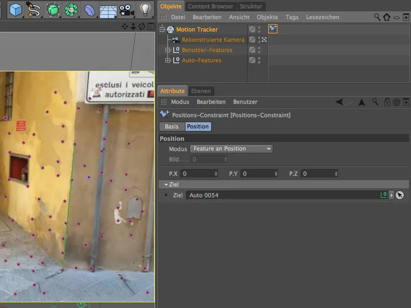Nuevo en la versión 16 - Match-Moving con el Motion Tracker