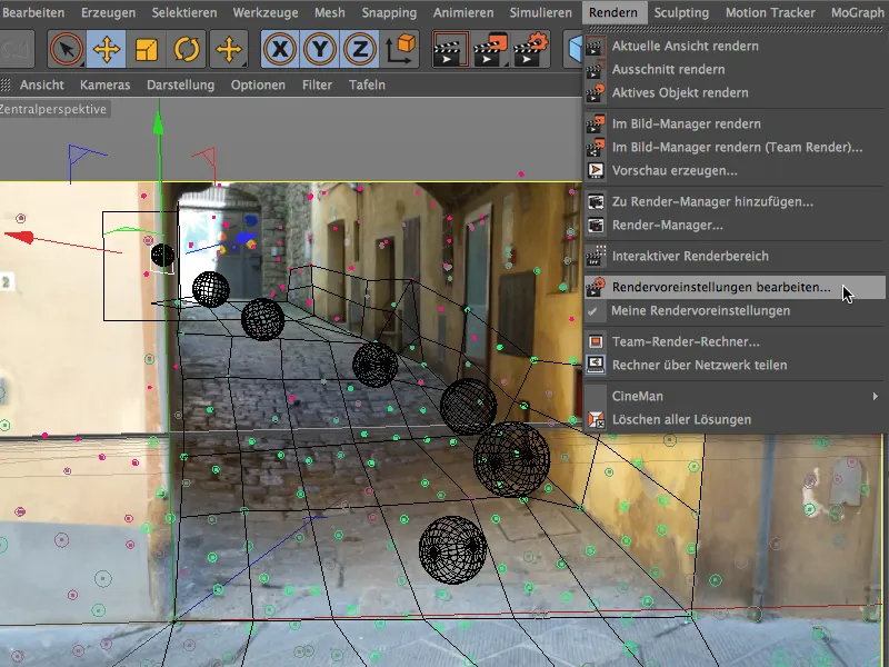 Nuevo en la versión 16 - Match-Moving con el Motion Tracker