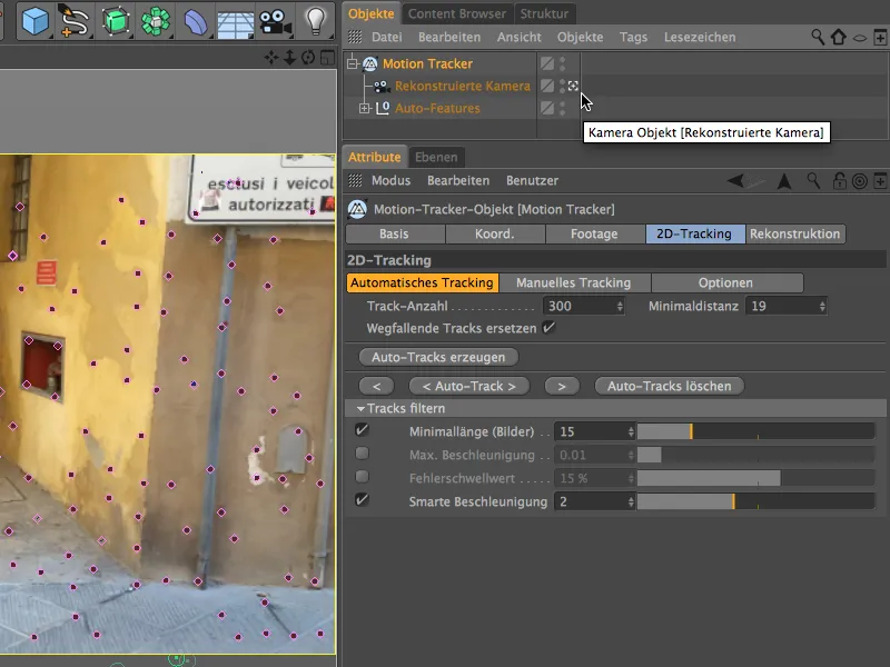 Neu in Release 16 - Match-Moving mit dem Motion Tracker