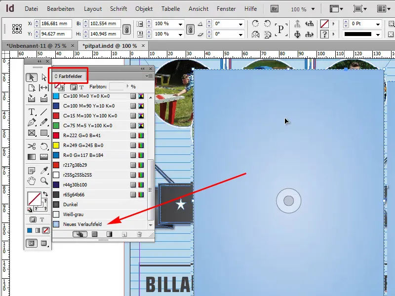 Adobe InDesign: Schnell an neue Verläufe kommen