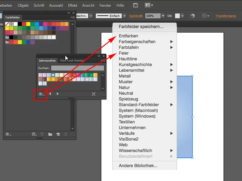 Adobe InDesign: Schnell an neue Verläufe kommen