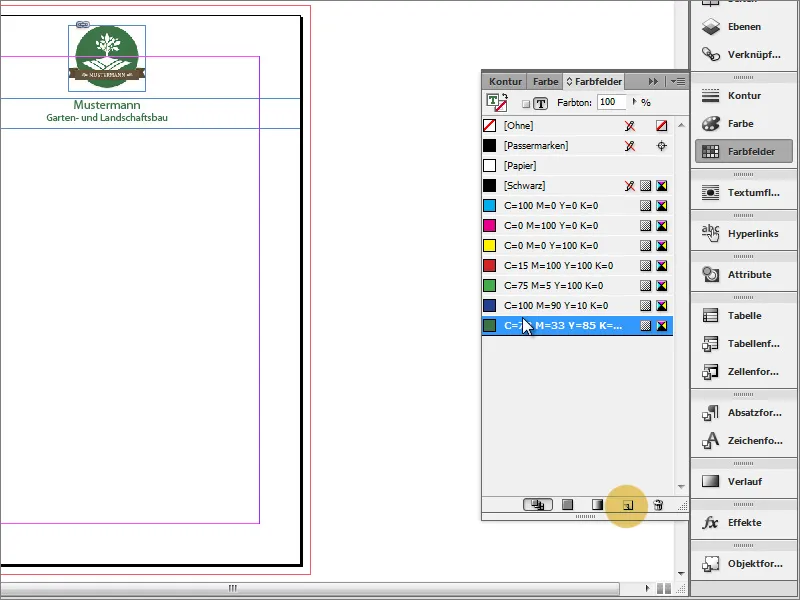 Designing a job advertisement in Adobe InDesign