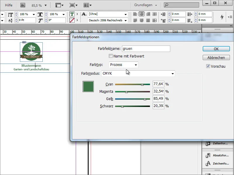 Designing a job advertisement in Adobe InDesign