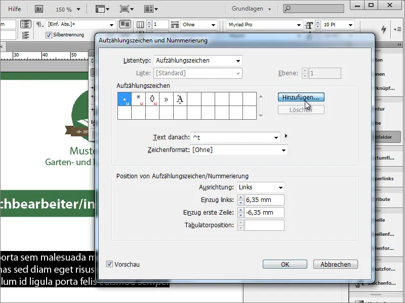 Designing a job advertisement in Adobe InDesign