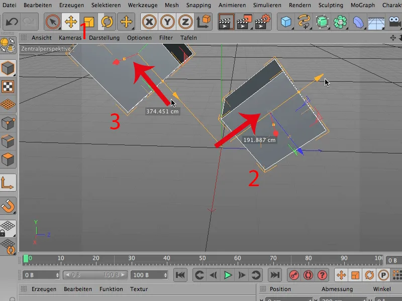 World and object coordinate system