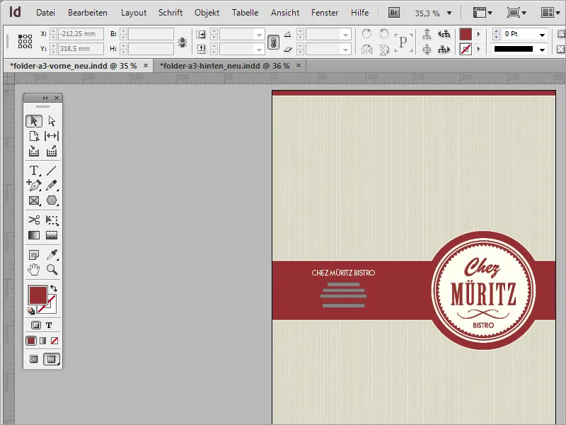 Designing a professional menu in Adobe InDesign - Part 1