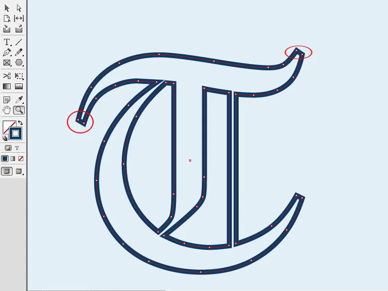 Use the scissors tool in Adobe InDesign