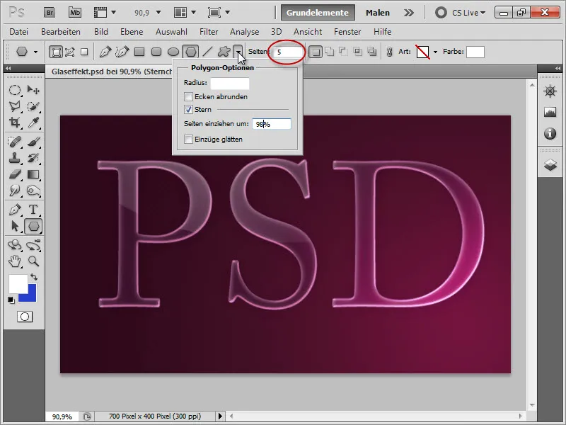 Crearea unui text transparent din sticlă în Photoshop
