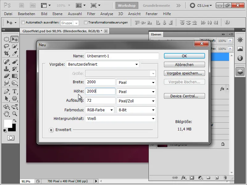 Crearea unui text transparent din sticlă în Photoshop