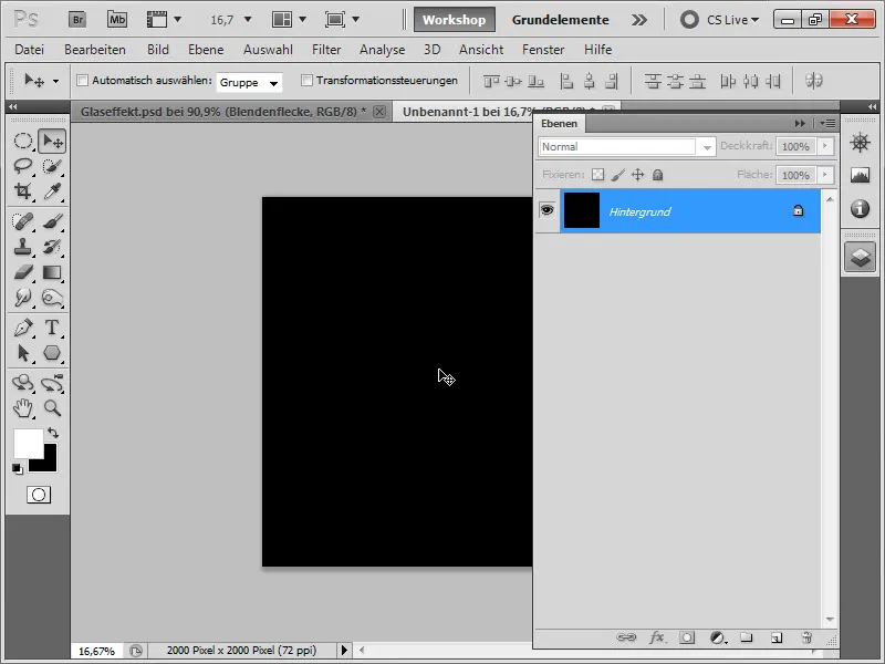 Crearea unui text transparent din sticlă în Photoshop