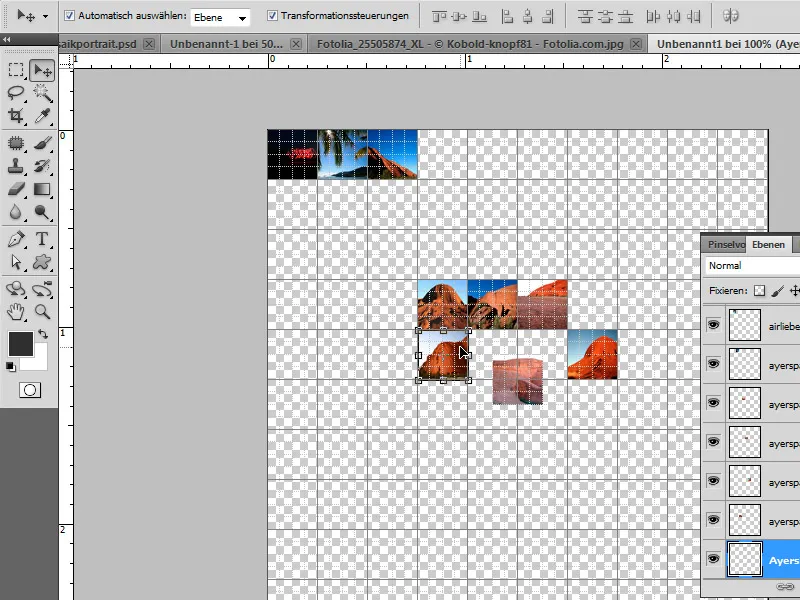 Create a photomosaic in Photoshop