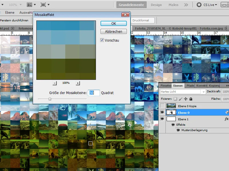 Create a photomosaic in Photoshop