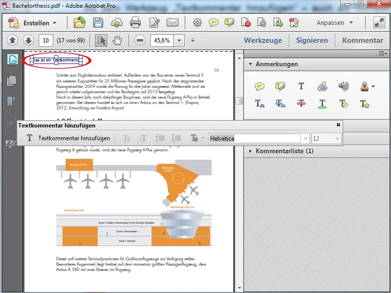 Annotation and commenting tools in Acrobat