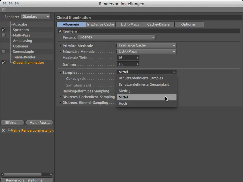 C4D Release 15: Rendering with light maps, Embree