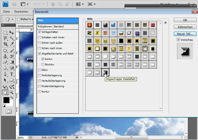 Create metal and chrome effects for texts and textures in Photoshop