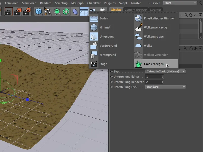 New in Release 15 - Grass areas with architectural grass
