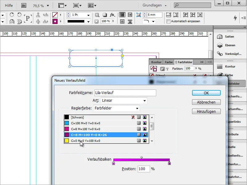 InDesign: DVD cover, label design: Set up document