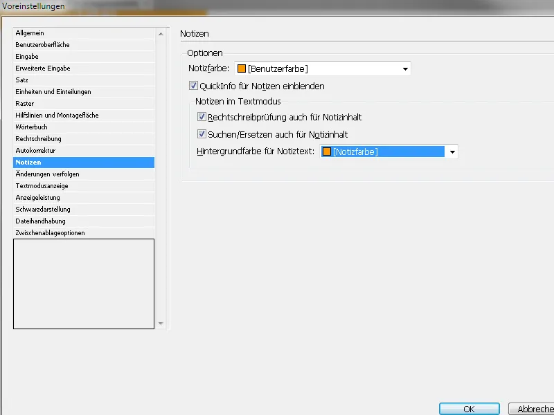 Use the note tool in Adobe InDesign