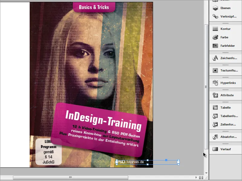 DVD cover and label design: Finishing the cover