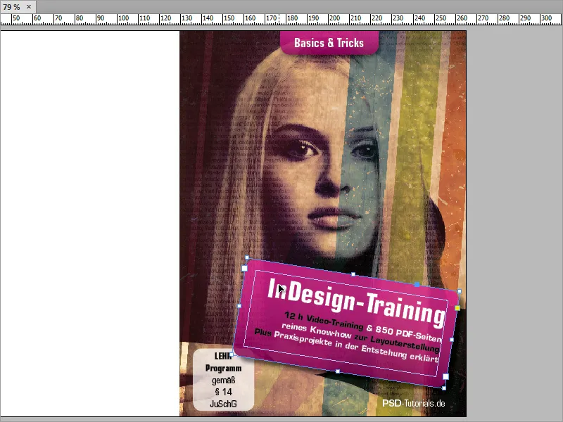 DVD cover and label design: Finishing the cover