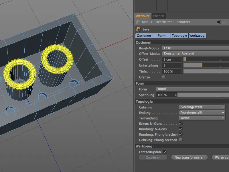 New in Release 15 - Modeling with the new bevel tool