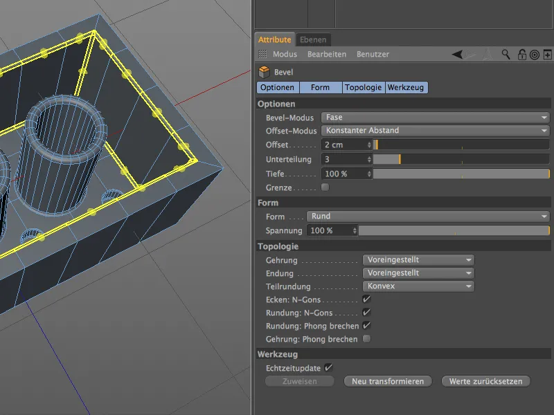 New in Release 15 - Modeling with the new bevel tool