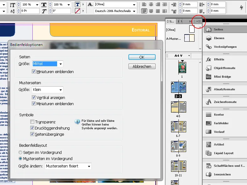 Navigation and viewing modes in Adobe InDesign