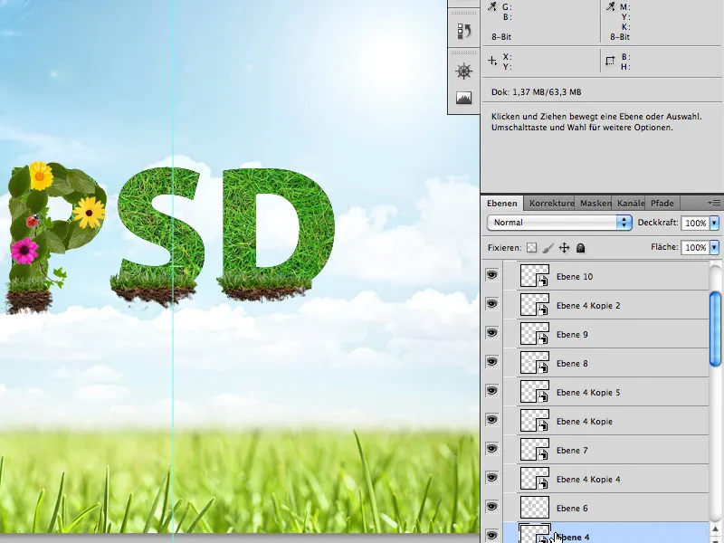 Créer une police florale dans Photoshop