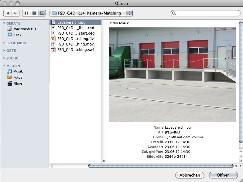 C4D Release 14: 3D objects in real images, camera matching