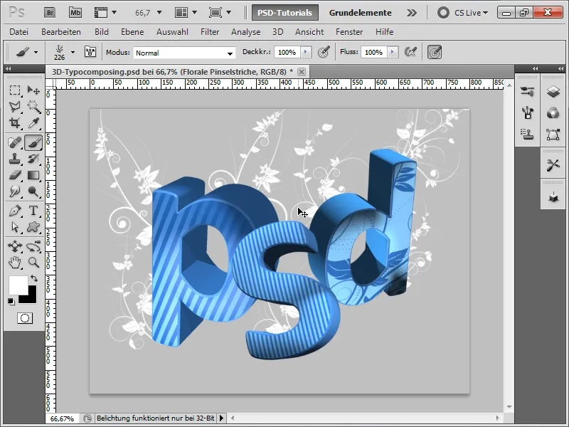 Créer une typocomposition en 3D dans Photoshop