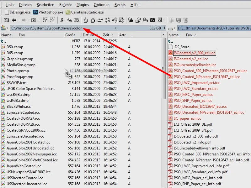 Download and install missing color profiles