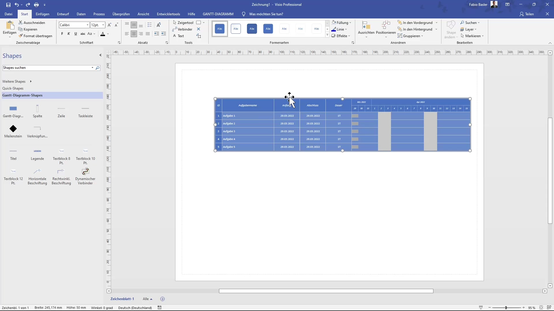 Visio Gantt Chart Without Dates