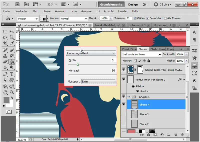 Cinq motifs rapides pour flyers populaires dans Photoshop