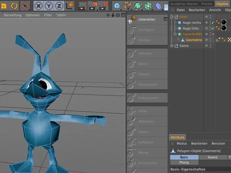 New in Release 14 - Modeling of details with Sculpting