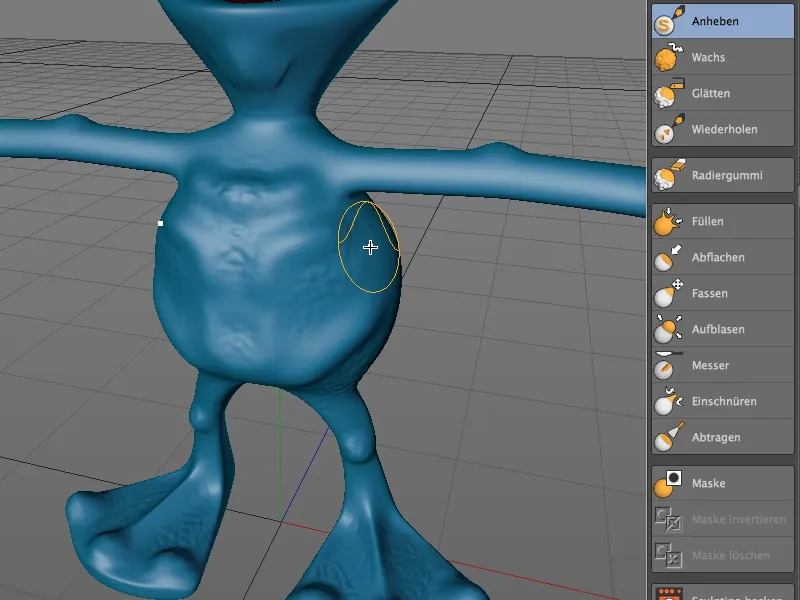 New in Release 14 - Modeling of details with Sculpting