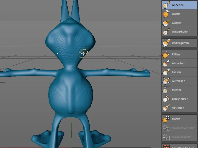 New in Release 14 - Modeling of details with Sculpting