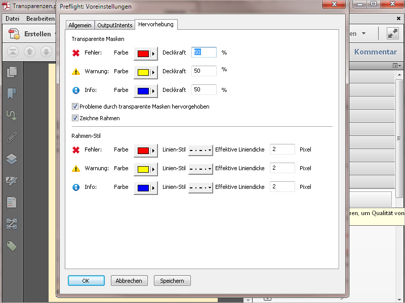 Preflight-Profile in Acrobat - Überblick