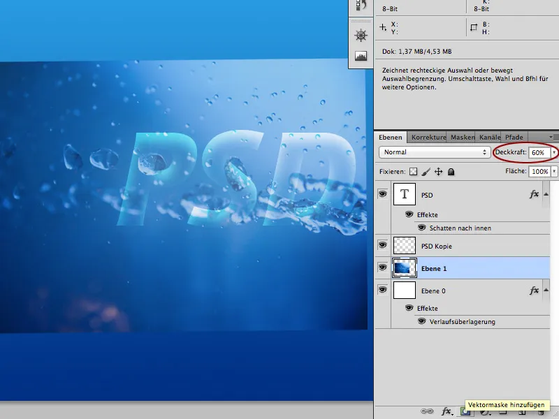 Create Aqua Text Effect - Variant 2 in Photoshop