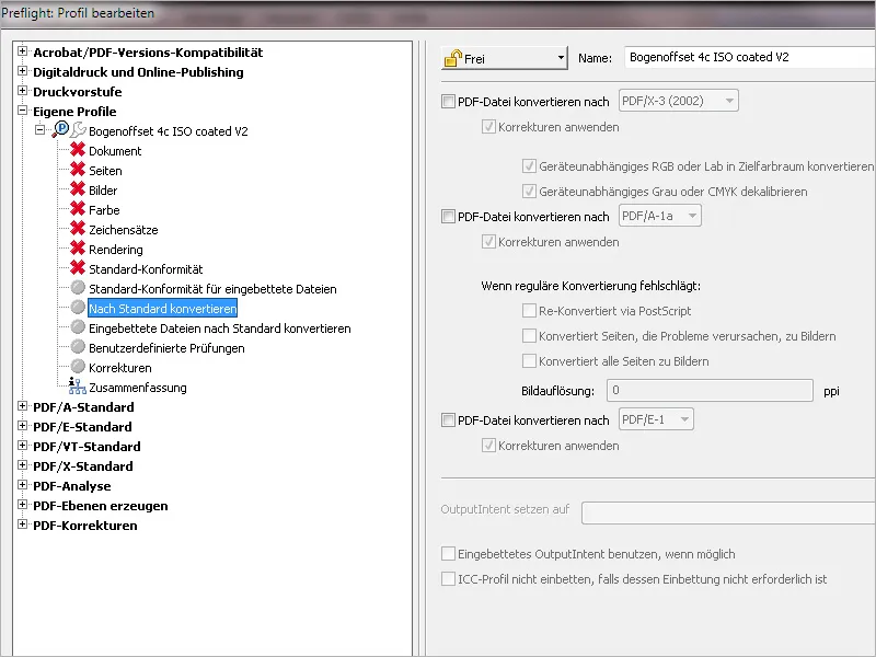 Eigene Preflight-Profile in Acrobat definieren