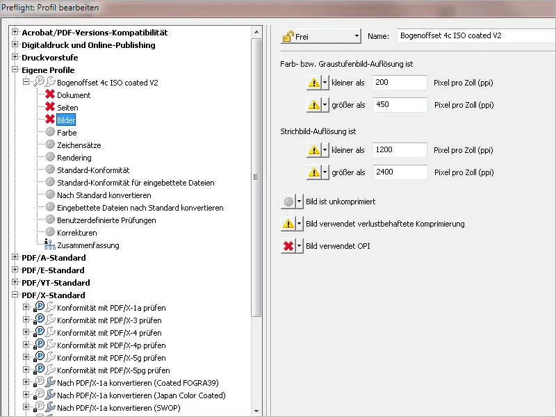 Eigene Preflight-Profile in Acrobat definieren