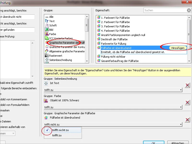 Define checking and correction rules in Acrobat