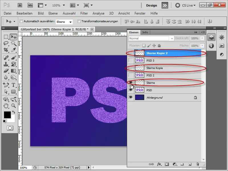 Create animated glitter text in Photoshop