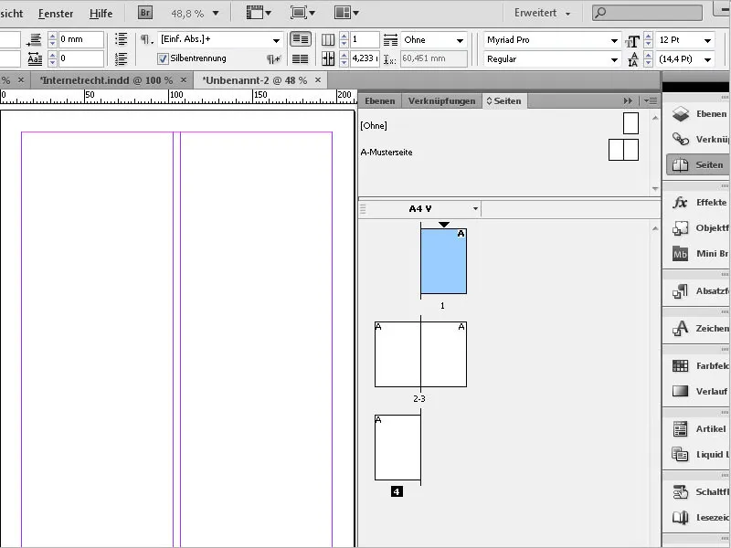 Working with master pages in Adobe InDesign
