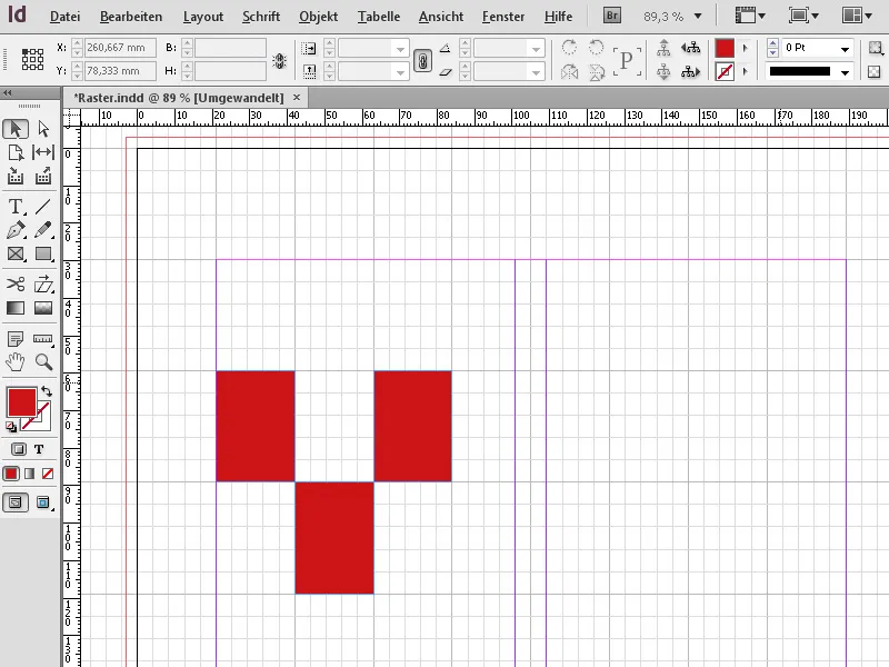 Lineale, Raster und Hilfslinien in Adobe InDesign nutzen