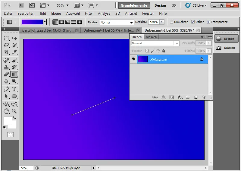 Create party light effect for flyer and wallpaper in Photoshop