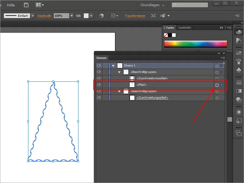 Adobe InDesign: Zachovanie hrúbky obrysu pri vlnovke