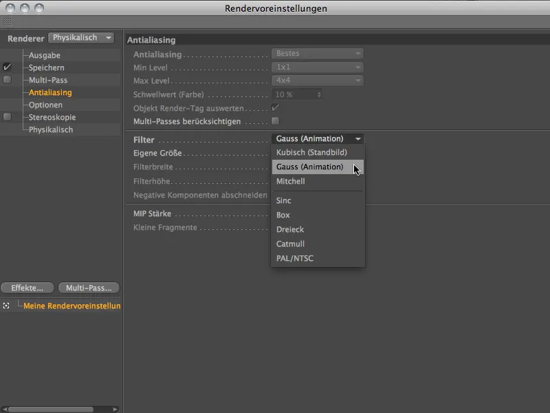 C4D R13: Desenfoque de movimiento, renderizador físico