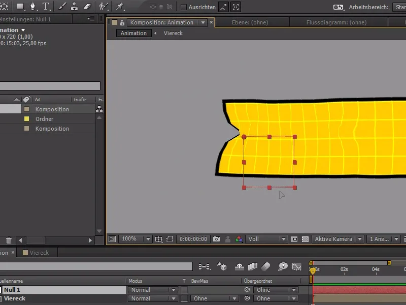 Animation in After Effects: Puppet Tool mit Drehungen