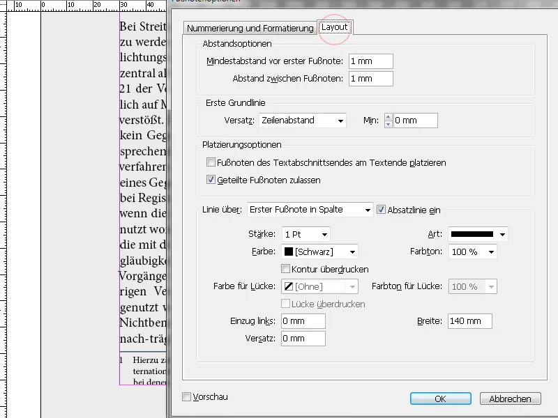 Use footnotes in Adobe InDesign